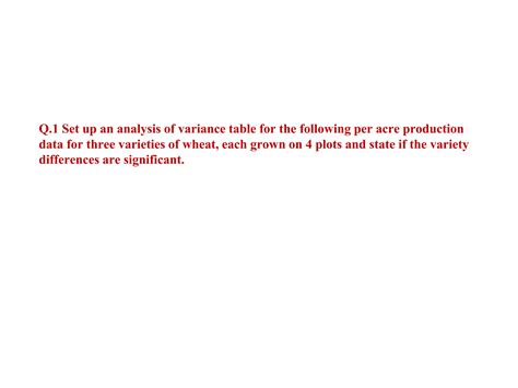 Analysis Of Variance Definition Steps To Calculate Ppt