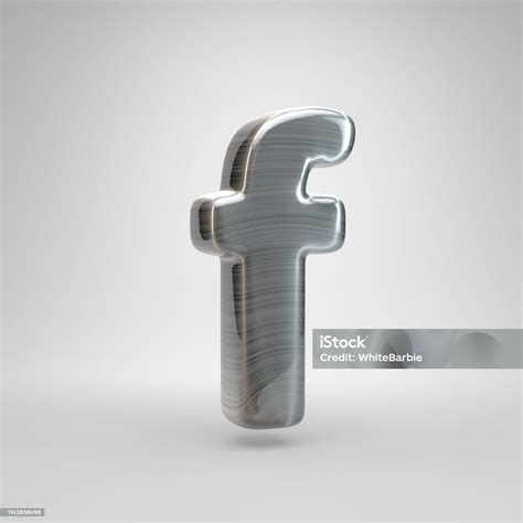 닦 았 금속 편지 F 소문자 3d 렌더링 반짝 금속 글꼴 흰색 배경에 고립 0명에 대한 스톡 사진 및 기타 이미지 0명 3