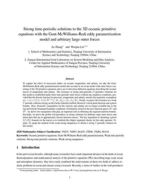 Strong Time Periodic Solutions To The 3d Oceanic Primitive Equations With The Gent Mcwilliams