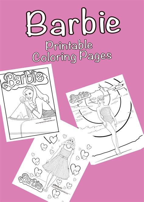 Barbie Activity Sheets