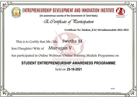 Swetha Murugan On Linkedin University Entrepreneurship Development