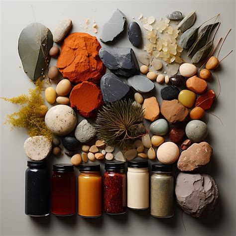 Mineral Composition For Supplement Minimalist Look Nature Premium Ai