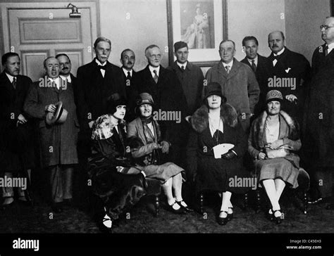 The British Delegation During The First Hague Conference 1929 Stock