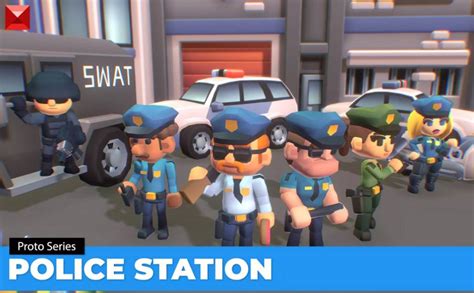 Unity 风格化警察局模型 Police Station Proto Series Cgalpha