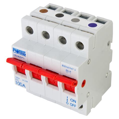 100a 4 Pole Switch Disconnector Proteus Switchgear