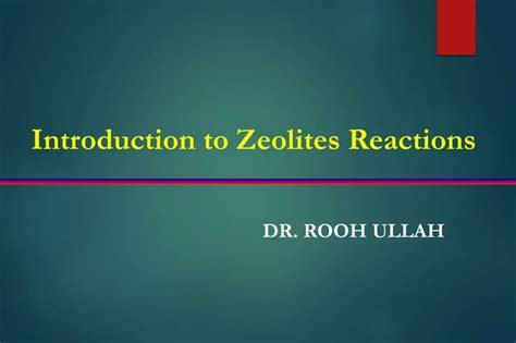 Zeolites1 Nanotechnolg And Ebvironemnt Ppt Ppt