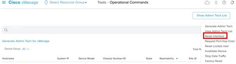 Cisco Sdwan Vmanage Operational Commands Information The Network Dna
