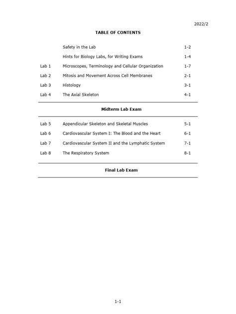 Lab 1 Microscope Terminology Cell 2022 2 Pdf