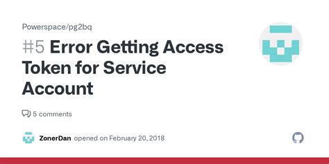 error getting access token for service account · issue 5 · powerspace