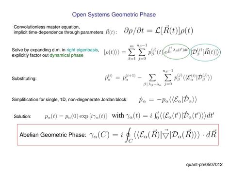 PPT Adiabaticity In Open Quantum Systems Geometric Phases Adiabatic Quantum Computing