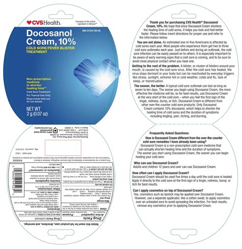 Dailymed Docosanol Cream
