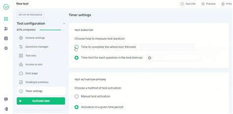 Testportal How To Set Test Duration Help Center