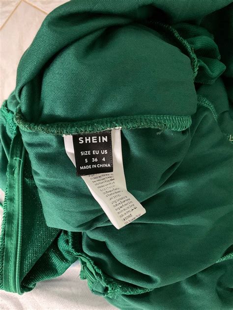 Shein Emerald Green Dress On Carousell
