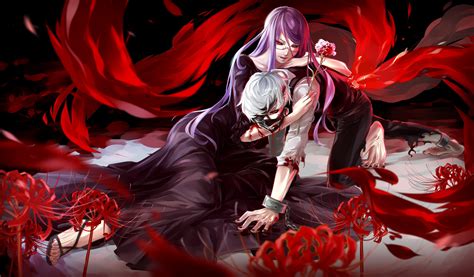 1920x1080 Tokyo Ghoul Kaneki Ken Kirishima Touka Kamishiro Rize  383