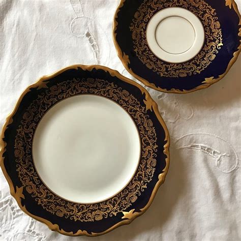 Blue And Gold China Etsy