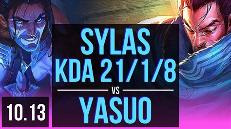 Sylas Vs Yasuo Mid Kda 2118 Triple Kill 8 Solo Kills Legendary
