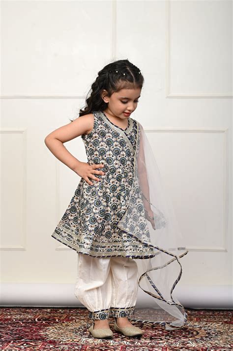 Girls Ethnic Wear Girls Kurta Sharara Set Girls Kurta Dhoti Set