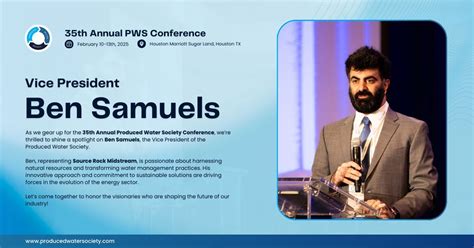 Leading With Vision Ben Samuels Pws Vice President🌟 We Are Proud To