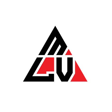 Mlv Triangle Letter Logo Design With Triangle Shape Mlv Triangle Logo Design Monogram Mlv
