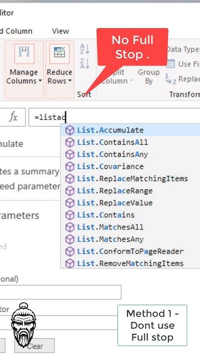 Power Query Intellisense Wrong Youtube