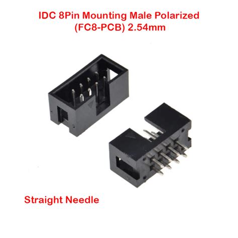Idc 8pin Mounting Male Polarized Fc8 Pcb 2 54mm