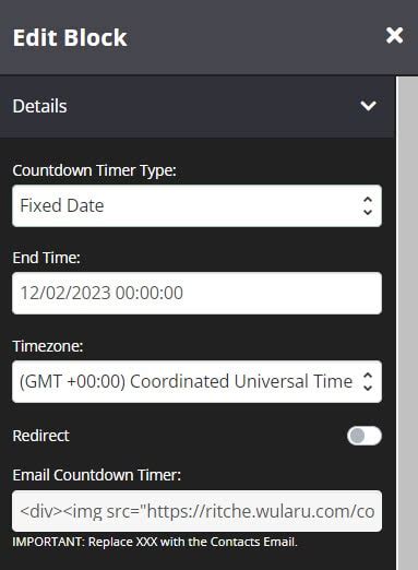 03002 Setting Up A Fixed Date Countdown Timer Kleq Help Center
