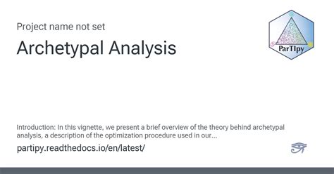 Archetypal Analysis — Partipy