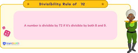 Divisibility Rule Of 72 Divisibility Test Of 72