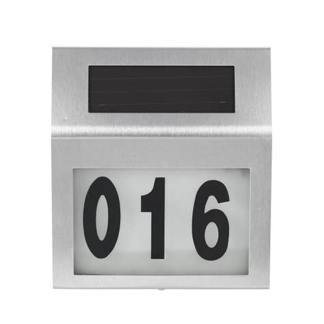 LAMPA SOLARNA PODŚWIETLANY NUMER DOMU LED KINKIET Cena Opinie Numery na dom