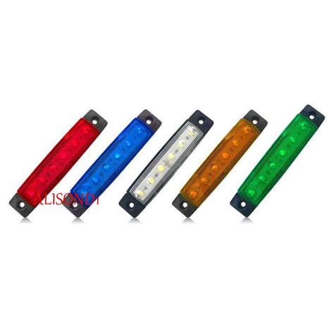 Alisond1 Pod ไฟ Led 24v กันน้ํา ไฟท้ายรถบรรทุก ไฟมาร์กเกอร์ ไฟแสดงสถานะ โคมไฟพ่วง Led ใต้ไฟเรือง