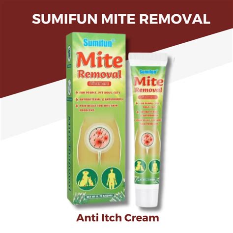 Sumifun Anti Itch Cream Mite Removal Cream Antibacterial Ointment Anti Itching Pubic Lice
