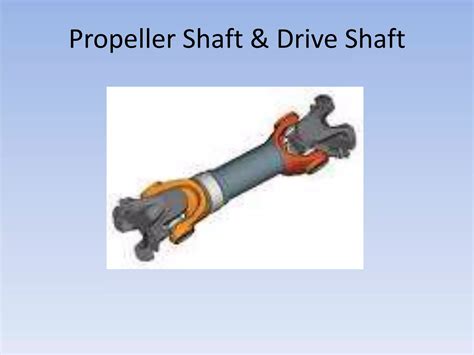 Propeller Shaft And Drive Shaftpptx
