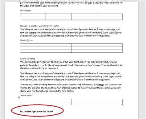 Adding Table Of Tables In Word Word и Excel помощь в работе с