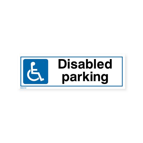 Disabled Parking Sign Safety Signs And Stickers