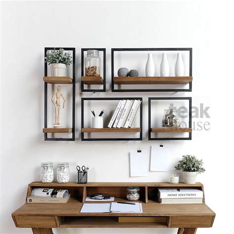 Полка SHELFMATE C 50 из материала массив тика, металл купить в Teak ...