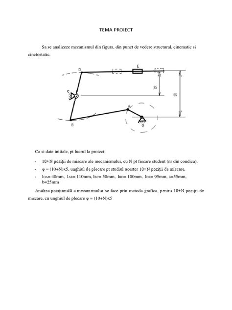 Proiect Mecanisme Tcm Sem Ii 1 Pdf