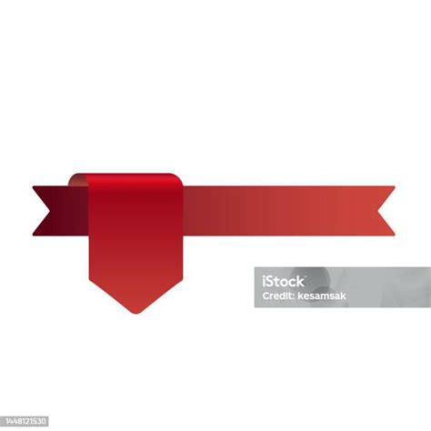 Ribbons Banners Badges Labels Design Elements On White Background Stock
