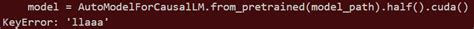 keyerror llama when i run python3 9 server py · issue 223