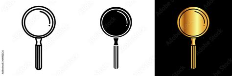 Magnifying Glass Icon An Icon Representing A Magnifying Glass Symbolizing Close Examination