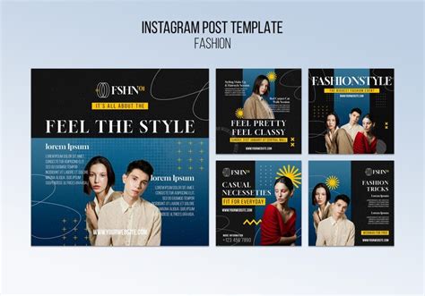 현실적인 패션 템플릿 무료 Psd 파일