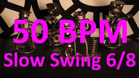 50 Bpm Slow Swing 68 Drum Track Metronome Drum Beat Youtube