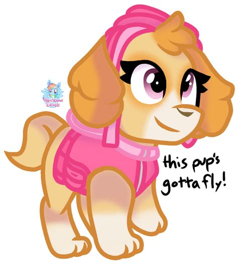 Skye By Rainbow Eevee Da Skye Paw Patrol Eevee Pup Aurora Sleeping
