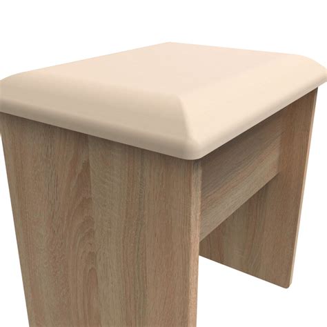 Sofia Ready Assembled Dressing Table Stool Bardolino Oak