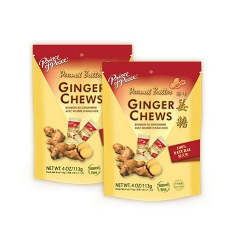 Prince Of Peace Ginger Chews With Lychee 4 Oz Candied Ginger