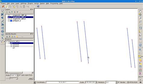 Postgresql Postgis Function Stsymdifference Between Two Segment