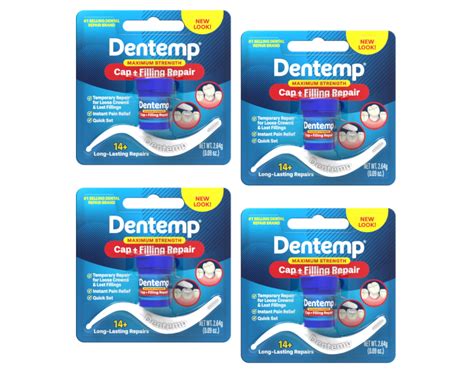 Dentemp O S One Step Tooth Fix Caps And Fillings Repair 4 Pack 14