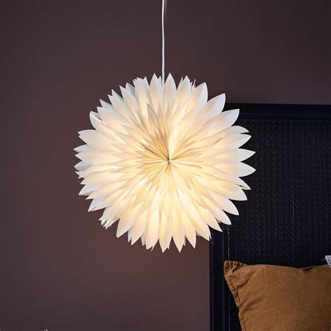 Hangende decoratieve ster Solina grijs Ø 45 cm Lampen24 nl