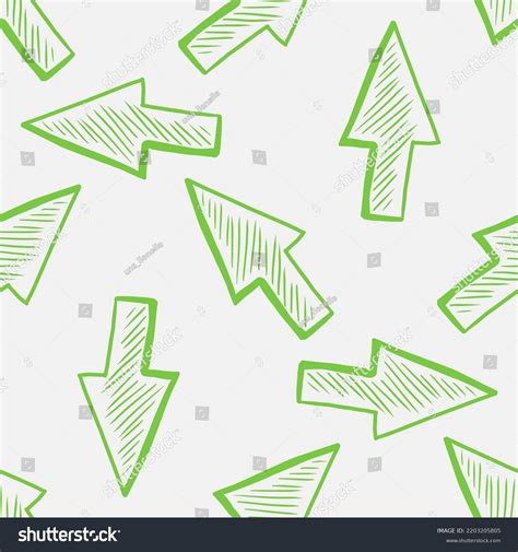 Cursor Arrow Vector Seamless Pattern On Stock Vector Royalty Free