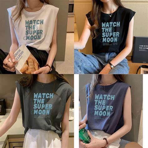 No 1 Shop เสื้อยืดแแขนกุดเอาใจาสาวเท่เปรี็ยวเก๋ไม่เหมือนใครสาวๆ สายลุย