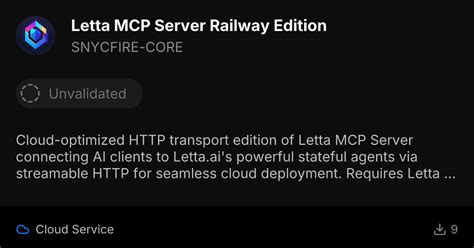 Letta Mcp Server Railway Edition M · Lobehub